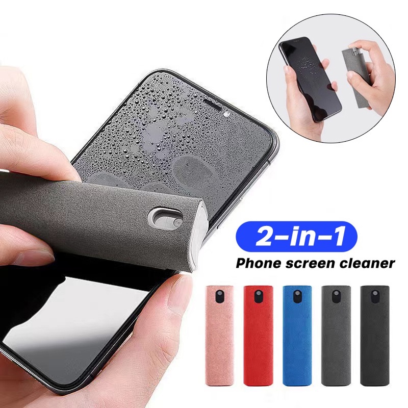 2 In 1 Multifunctional Portable Mobile Phone Screen Cleaner Spray ...
