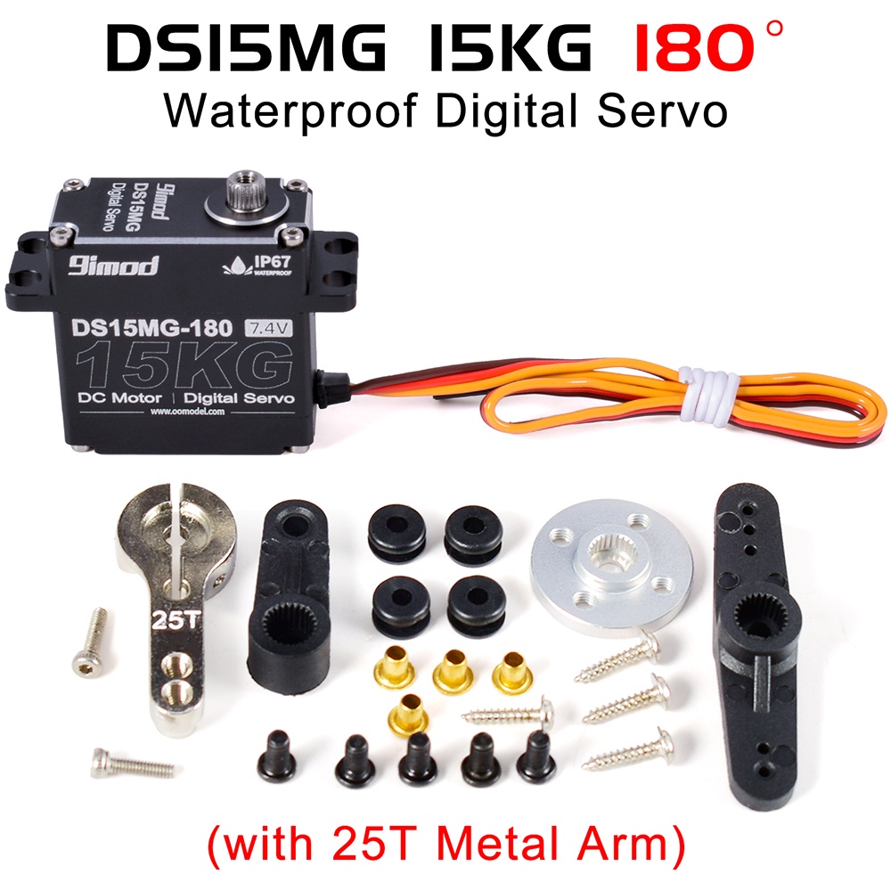 9imod Waterproof Brushless Coreless Servo 50KG 45KG 35KG 25KG 180 ...