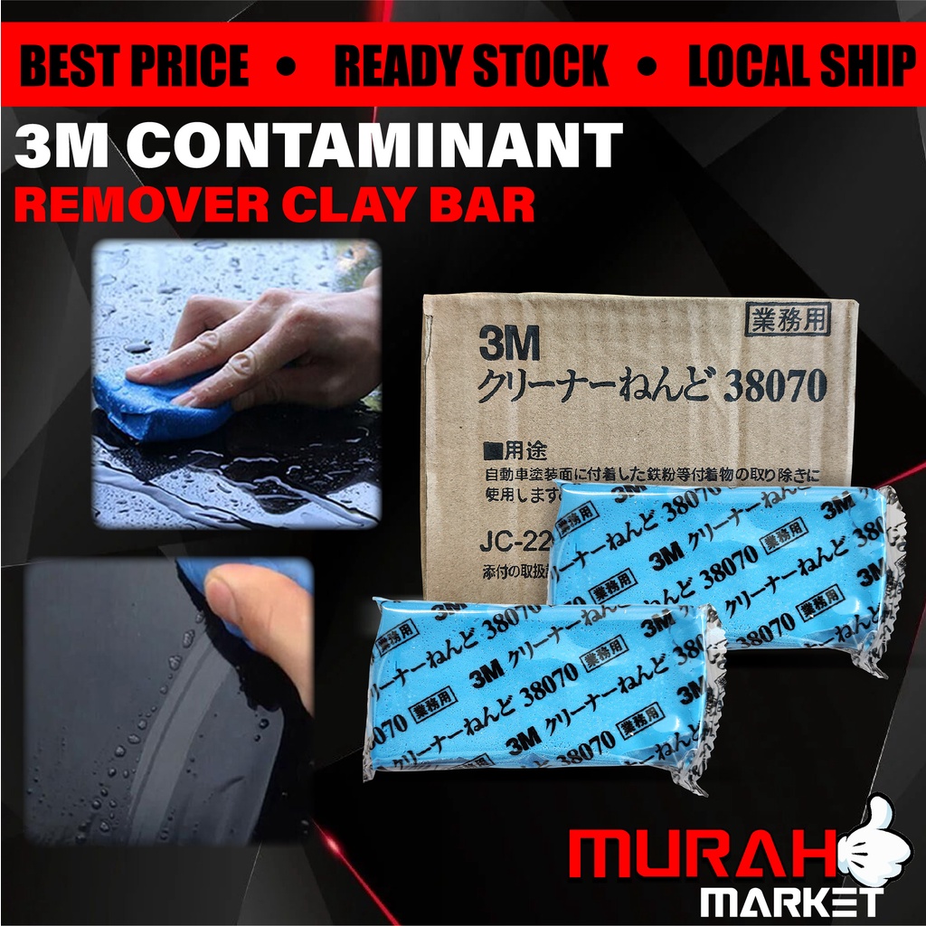 3M Clay Bar Car Body Contaminant Remover Clean Detailing Glass Bumper ...