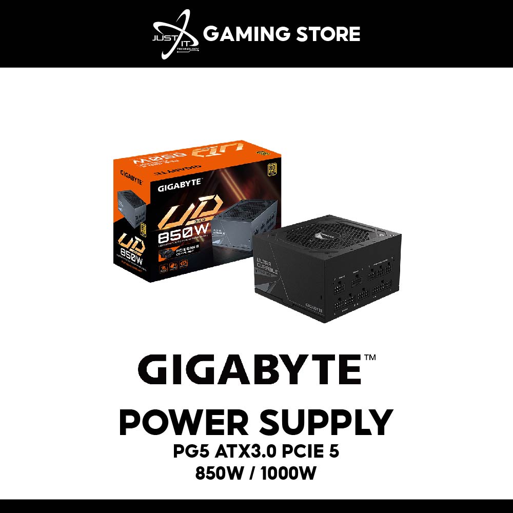 GIGABYTE PG5 ATX3.0 PCIE 5 POWER SUPPLY ( 850W / 1000W ) ( G-UD850GM / G-UD1000GM ) | Shopee ...
