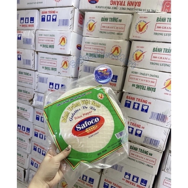 Banh Trang Safoco - Rice Paper 22cm 300gr 1Box (20Pack x 300g) | Shopee Malaysia