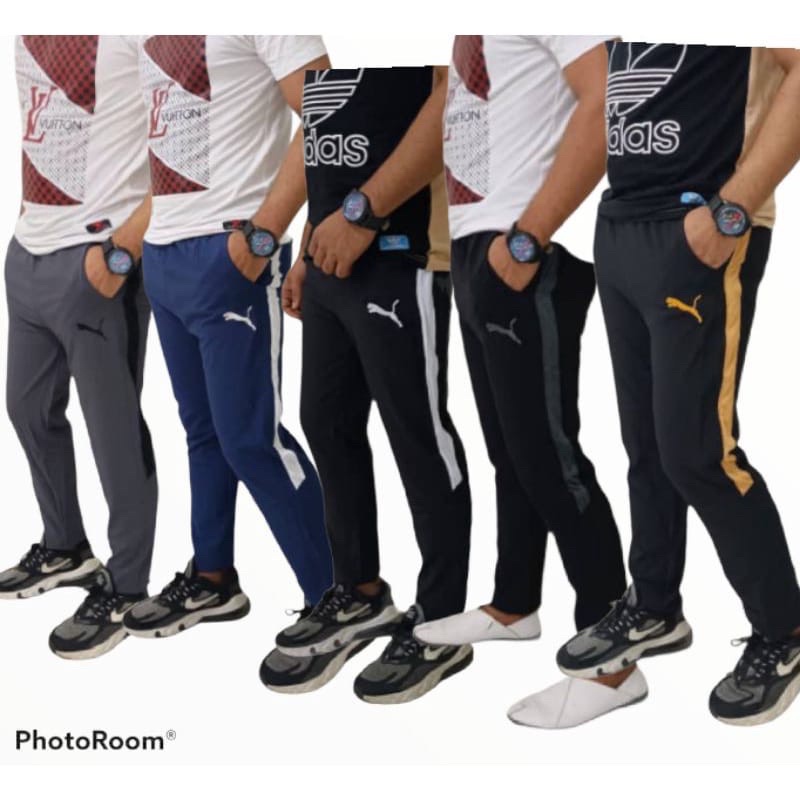 Tracksuit Dewasa Slimfit Lycra Stretch Fabric Seluar Sukan Seluar Track ...