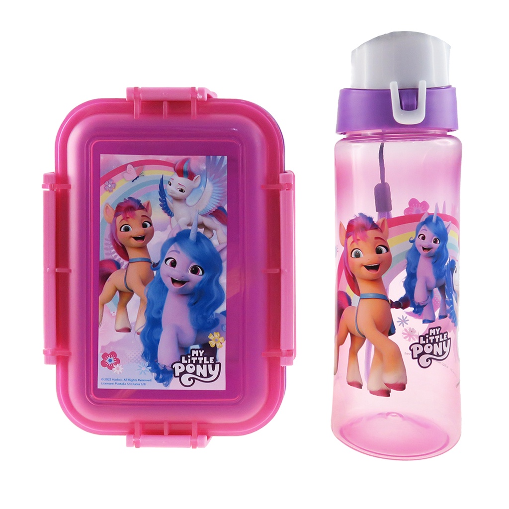 My Little Pony New Generation Lunch Box With Water Bottle Set | Shopee ...
