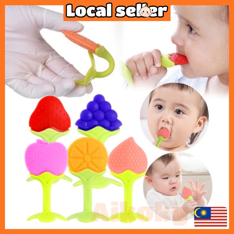 Aikoky Baby Silicone Teether Fruit Shape Teether Baby molar toy BPA ...