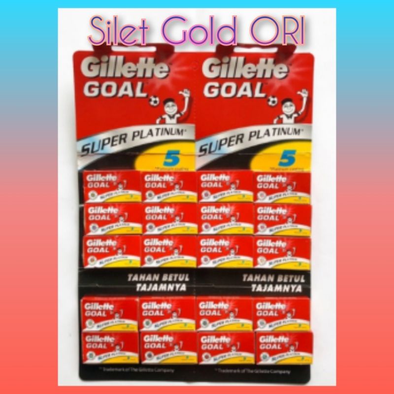 Gillete GOAL Razor Blade () 1 Pack Of 5 pcs (Original/Original ...