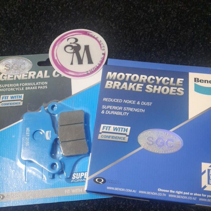 BENDIX BRAKE PADS & SHOE SET [MD27/MS6] Honda Beat Fi V1&V2 Front ...