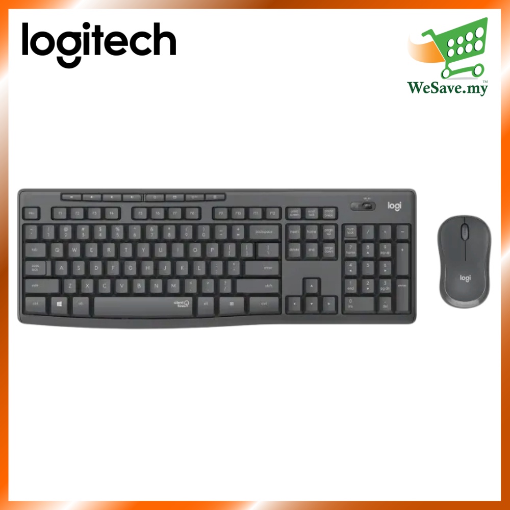 Logitech Mk295 Silent Wireless Keyboard Mouse Combo Original Shopee Malaysia