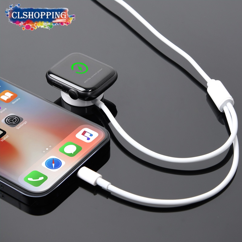 Smart 2 in 1 Magnetic Wireless QI Charger For A-p-p-le Watch Series 8 ...