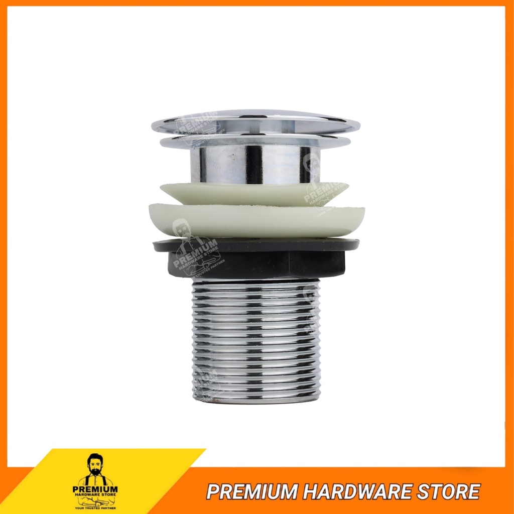 MOCHA Pop Up Waste (With Overflow) MPW801 Push Open Close Type Bathroom ...