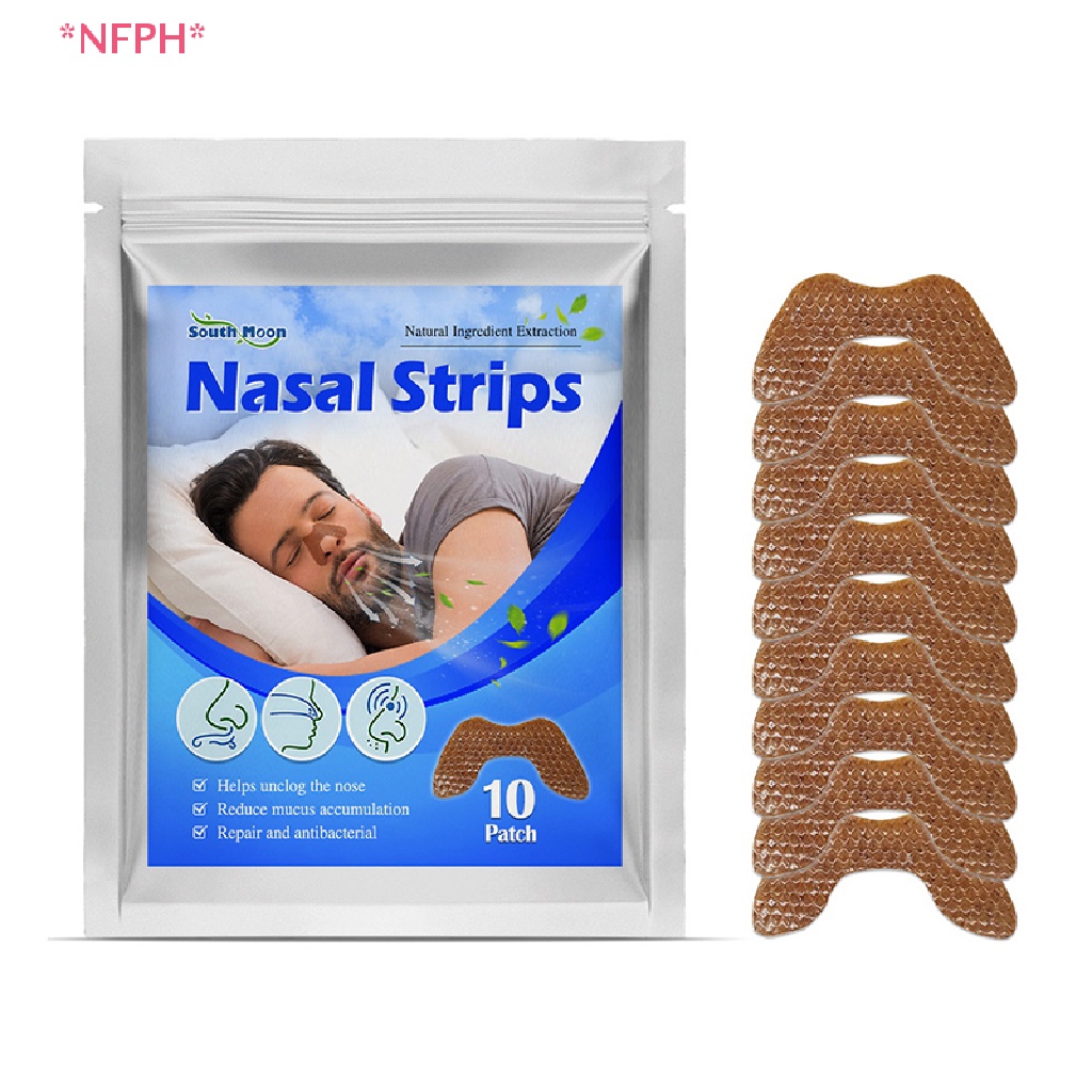NFPH> 10Pcs Better Breathe Nasal Strips Anti Snoring Strip Ventilation ...