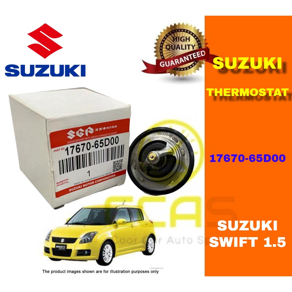 100% Thermostat with rubber seal - Suzuki Swift 1.5 - 17670-65D00 ...