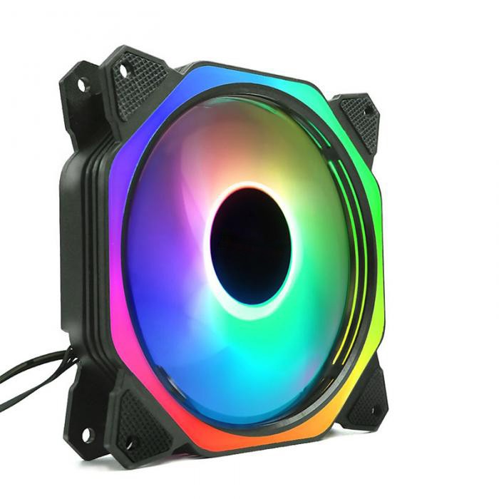 [ Local Ready Stock ] RGB LED Cooling Fan 120mm with 12 Color for ...