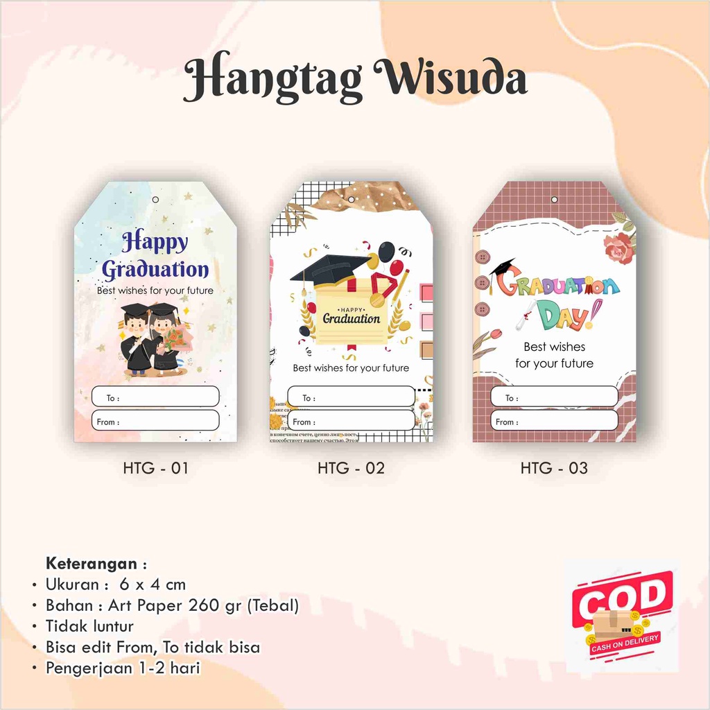 Graduation Hangtag / graduation card / graduation tag | Shopee Malaysia