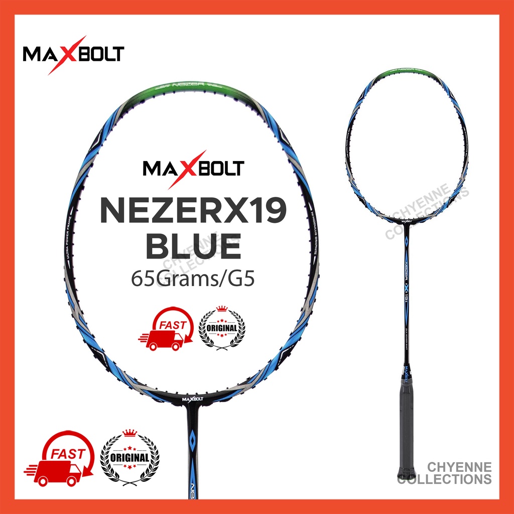 Original Maxbolt Nezer x19 Racket •6U G5 • Superlight High Graphite ...