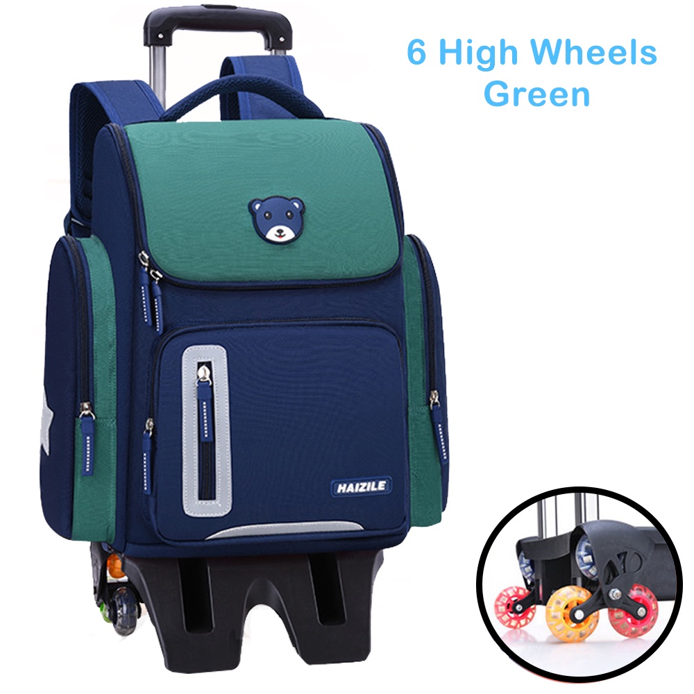 Trolley School Bag Primary School Bag Kids School Bag Beg Sekolah Roda ...