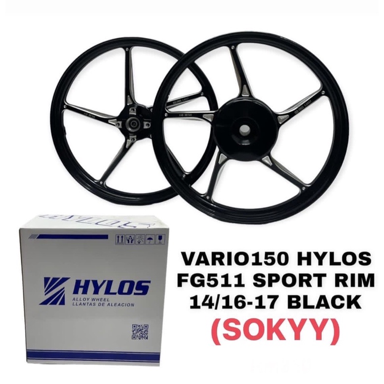 Hylos Rim FG511 Vario150 Black Colour | Shopee Malaysia