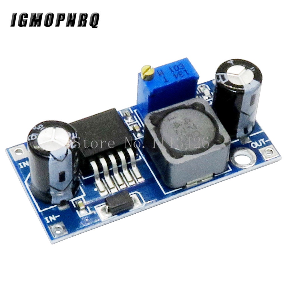 LM2596 LM2596S ADJ DC-DC Step-down Module 5V/12V/24V Adjustable Voltage Regulator 3A(Blue ...