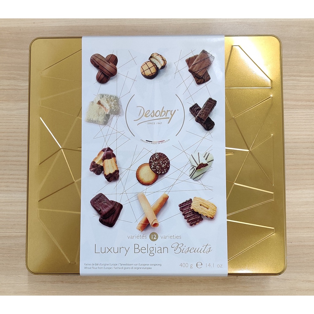 Desobry 12Variety Luxury Belgian Biscuit Box 400g（Made In Belgium ...