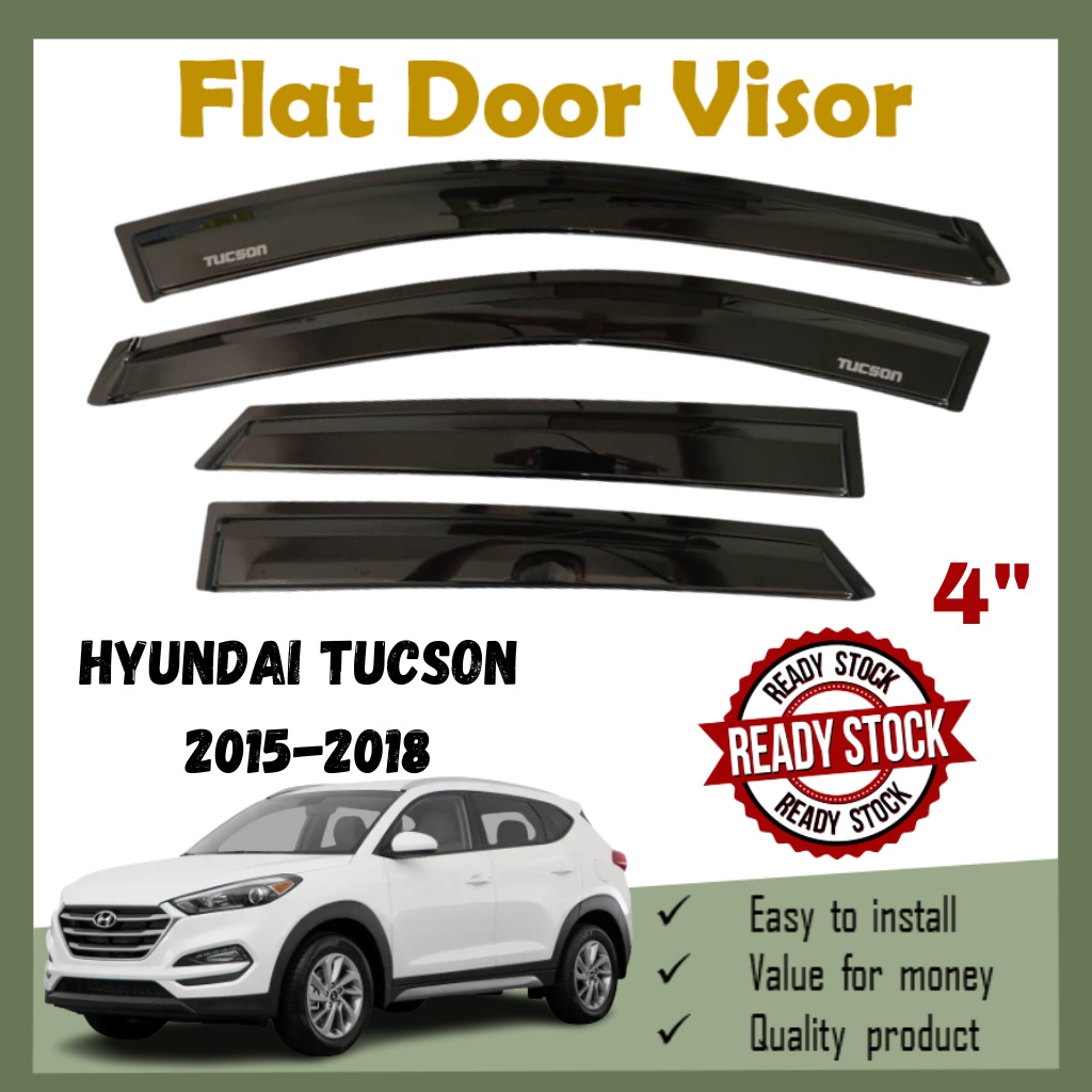 Hyundai Tucson 2015-2018 Injection Door Visor Air Press window Sun ...