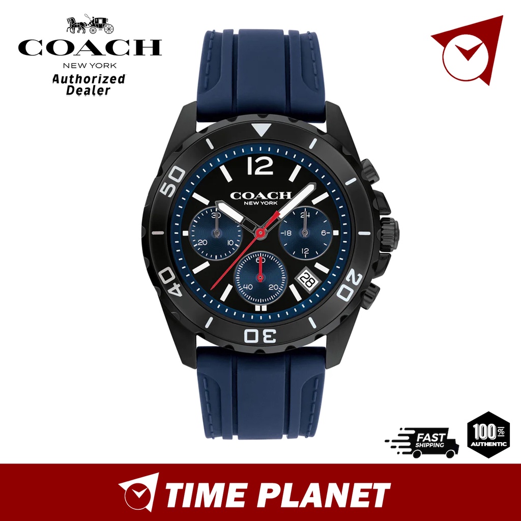 Coach Kent Men Black Dial Watch 14602566 | Shopee Malaysia