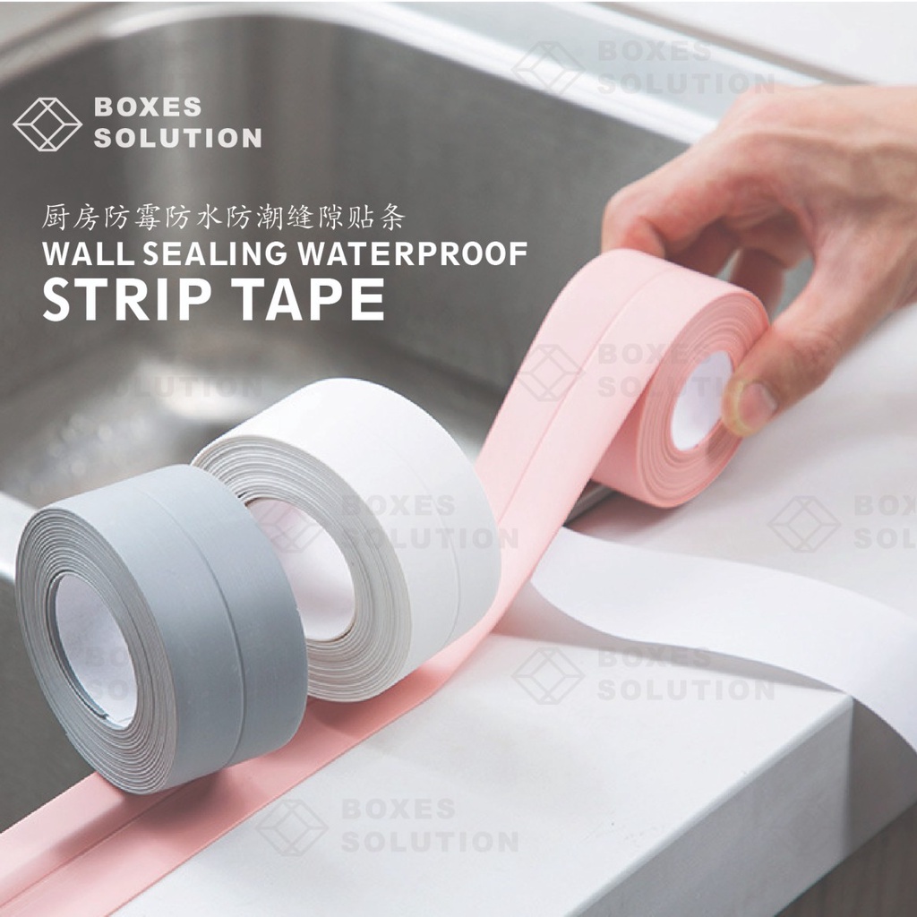 VBS READY STOCK #PVC Bathroom Kitchen Shower Sink Sealing Strip Tape ...