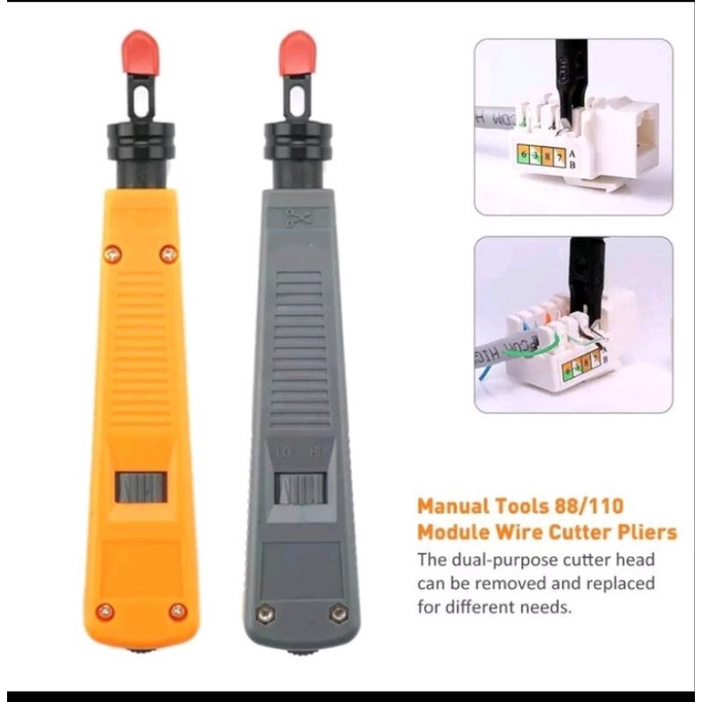 Impact punch down tool wire network cutter 88/110 blades | Shopee Malaysia