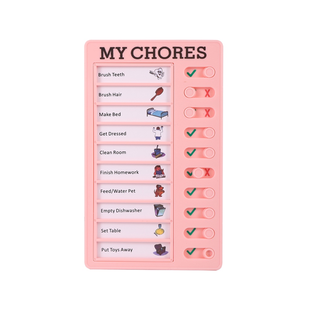1 PC Reusable My Chores Checklist Daily Planner Memo Plastic Board ...