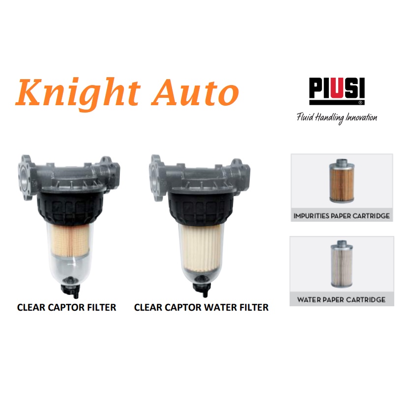 PIUSI CLEAR CAPTOR FILTER (F00611B00, F00611B10-Water) | Shopee Malaysia