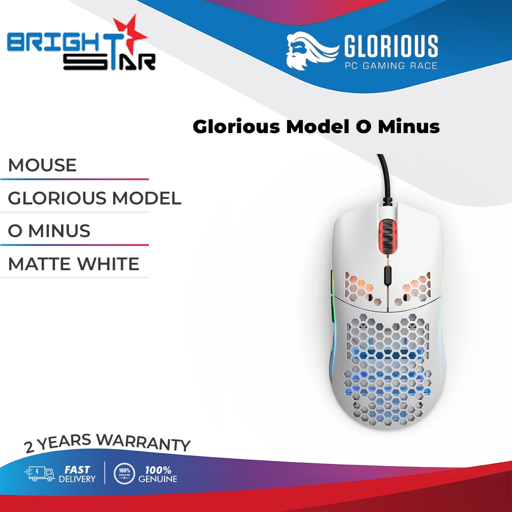 Glorious Model O / Model O Minus Gaming Mouse ( Matte Black / Matte ...
