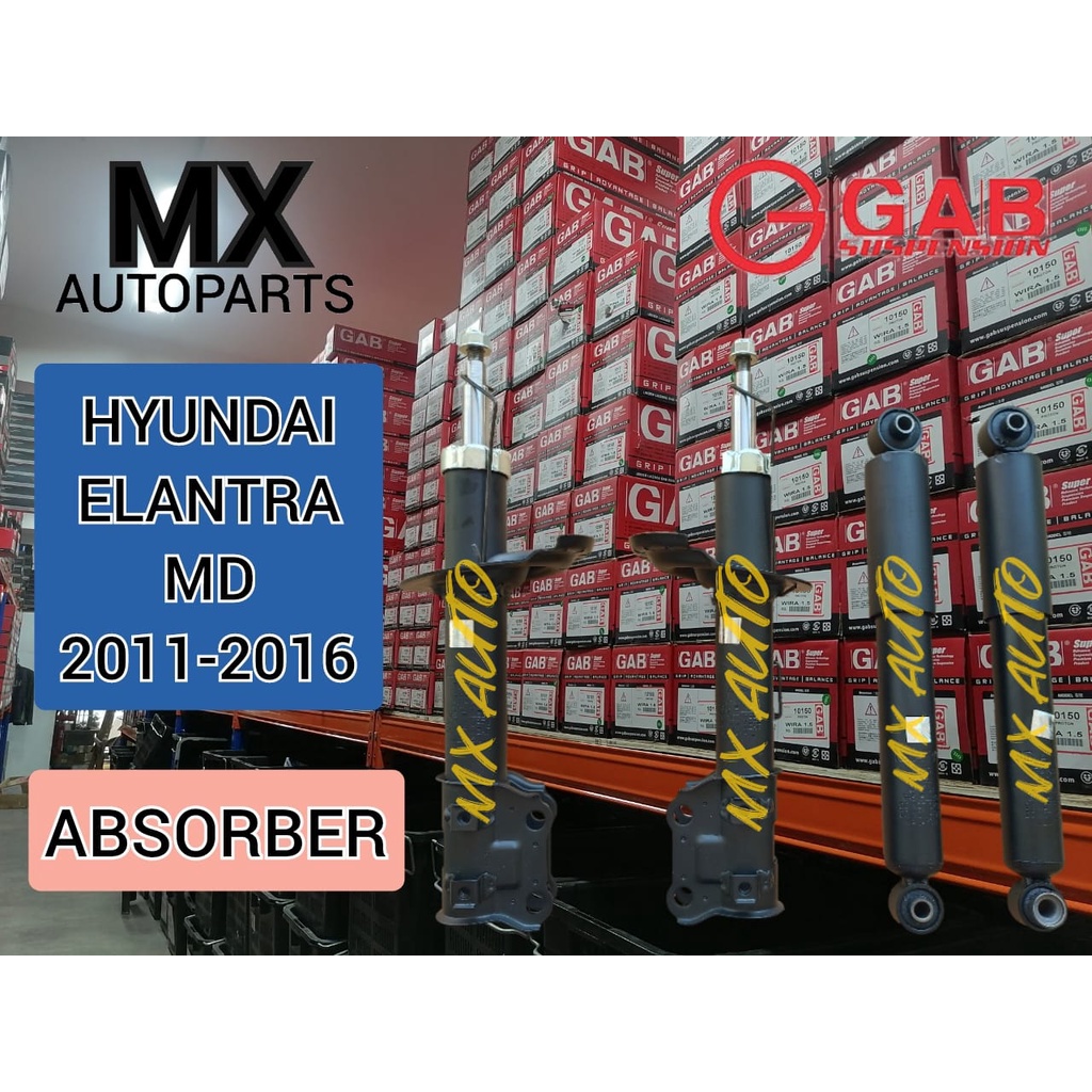 ORIGINAL GAB SHOCK ABSORBER FRONT OR REAR HYUNDAI ELANTRA MD 2011-2016 ...