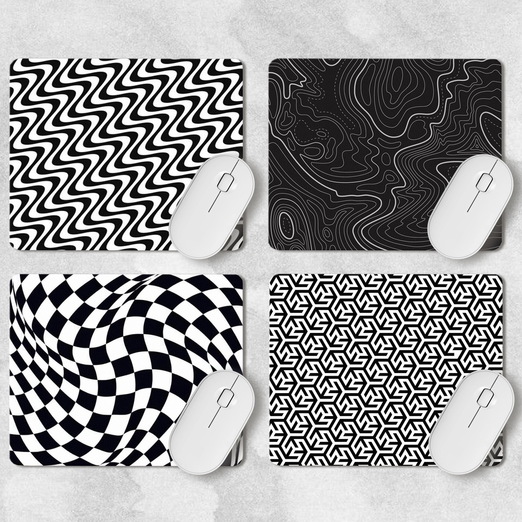 Mousepad WFH GAMING ANTISLIP CUSTOM Theme MOTIF AESTHETIC SIMPLE BLACK ...