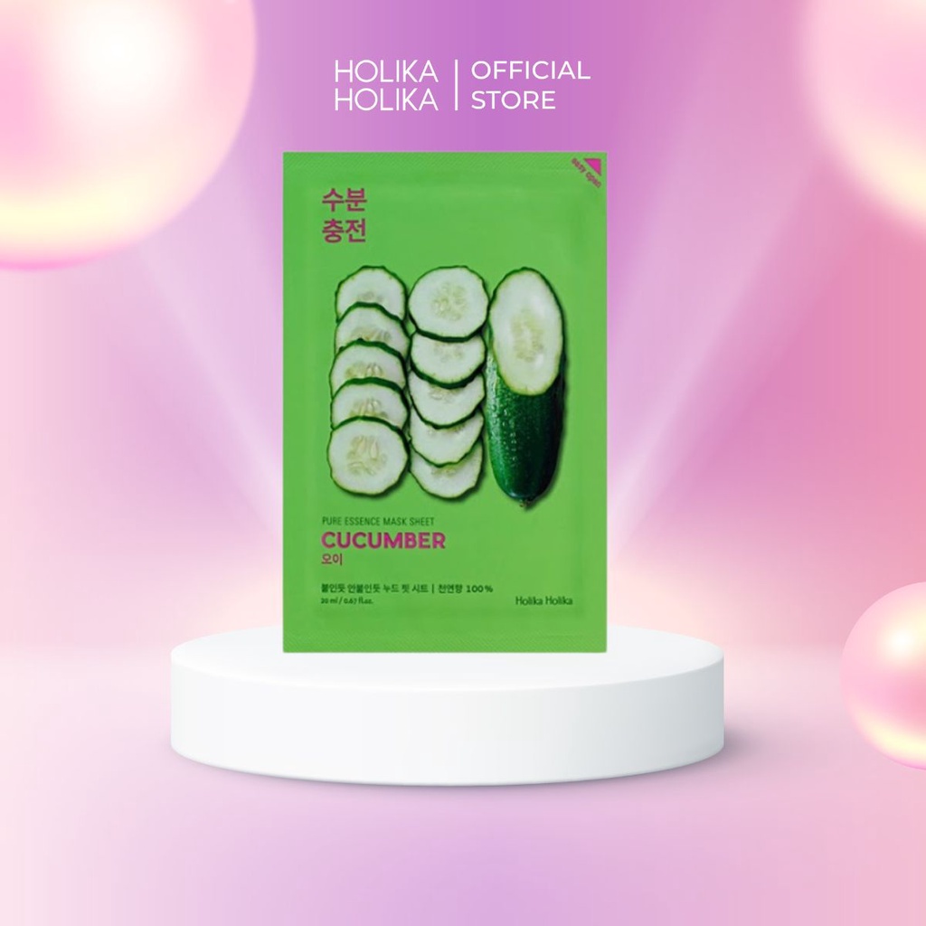 Holika Holika Pure Essence Mask sheet Paper Mask 23ml - 7037 | Shopee ...