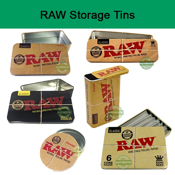 RAW Rectangle Storage Box / Pop Tin Metal | Shopee Malaysia
