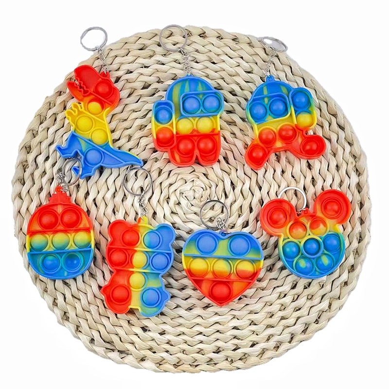 New Pop It Round Fidget Kids Toy Push Bubble Stress Stress Release Toys ...
