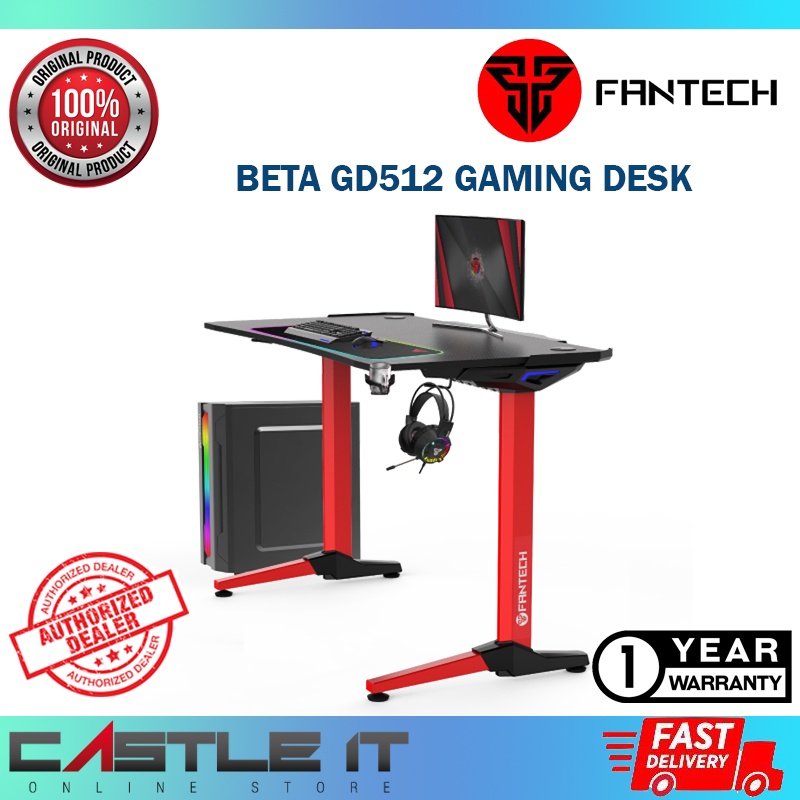 FANTECH BETA GD512 GAMING DESK GAMING TABLE FUNCTIONAL DURABLE ...