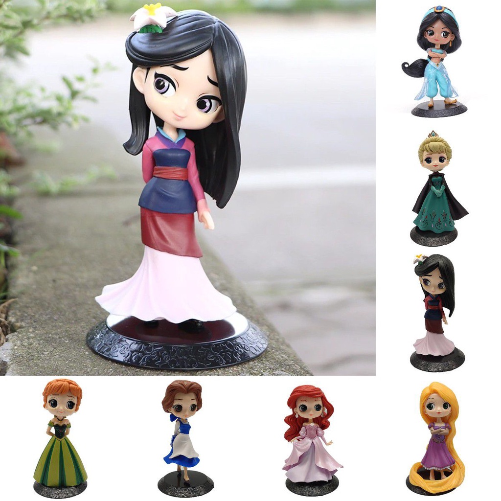 Princess Disney Captivating Action Figures Anna Elsa Ariel Rapunzel ...