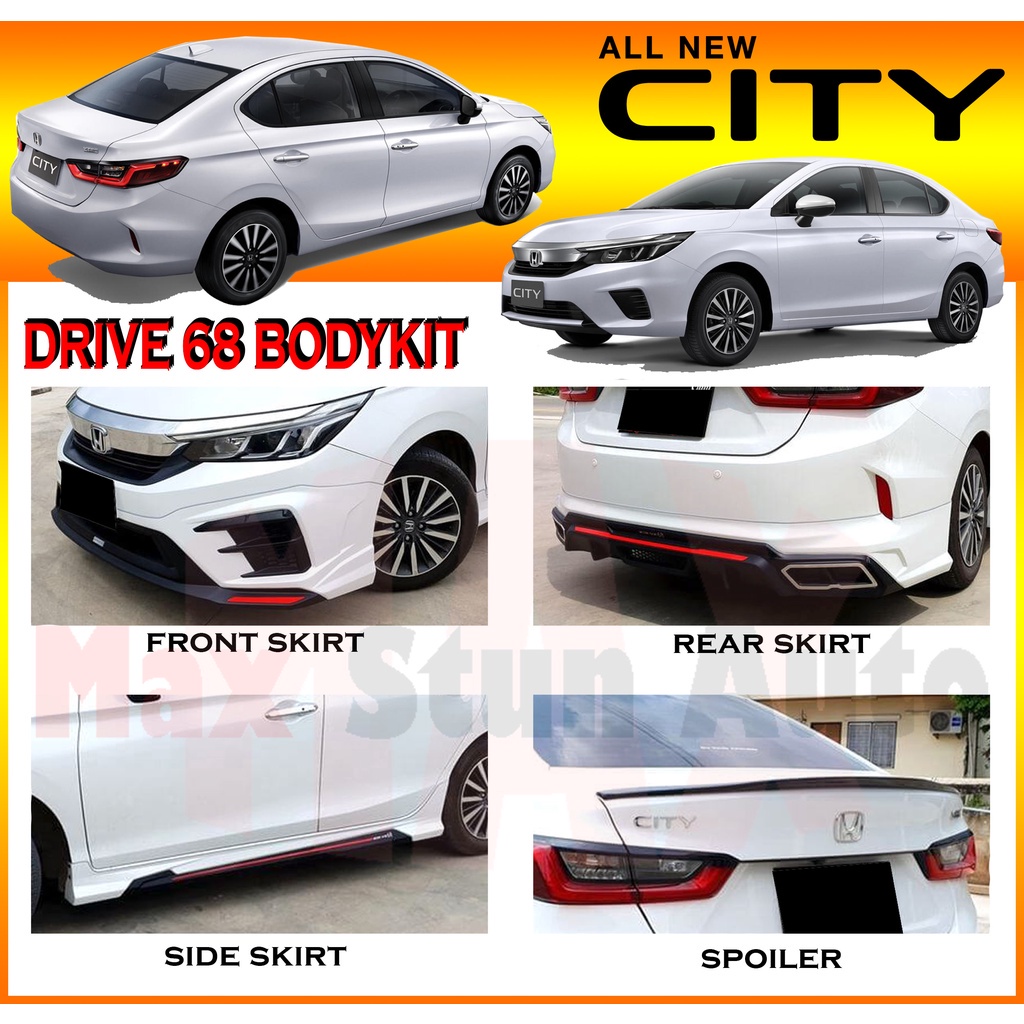HONDA CITY 2020-2021 DRIVE 68 STYLE FULLSET BODYKIT WITH PAINT (D68,68 ...
