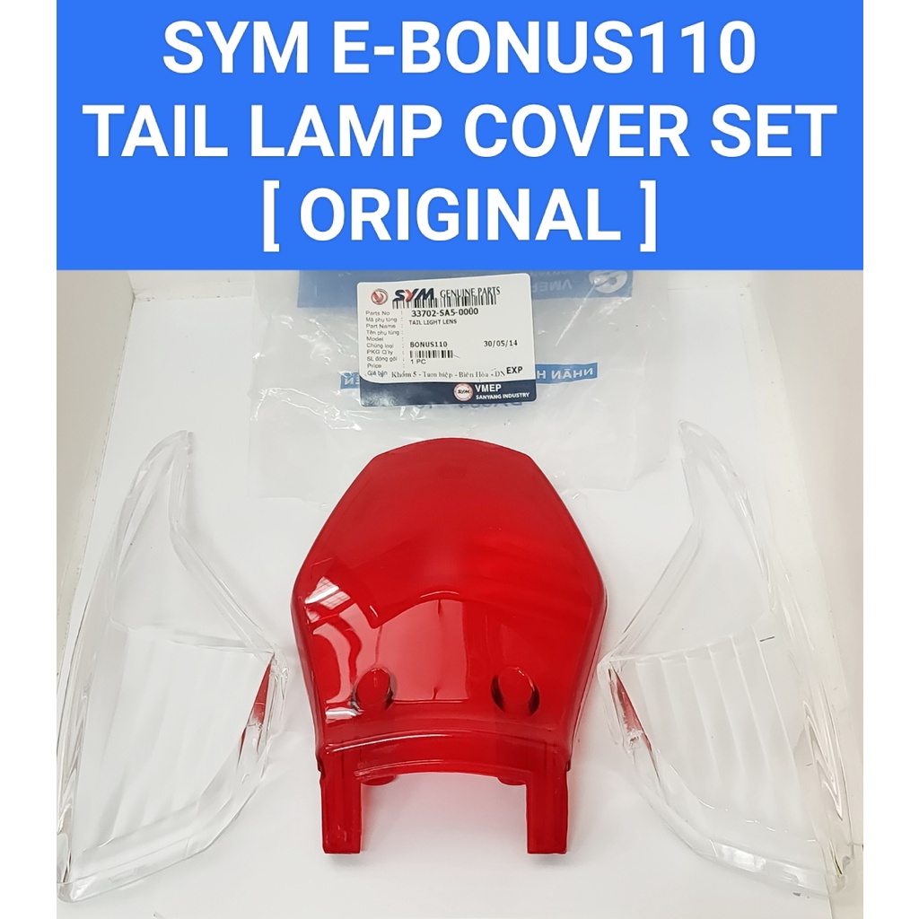 SYM E-BONUS110 [ ORIGINAL ] TAIL LAMP COVER SET | Shopee Malaysia