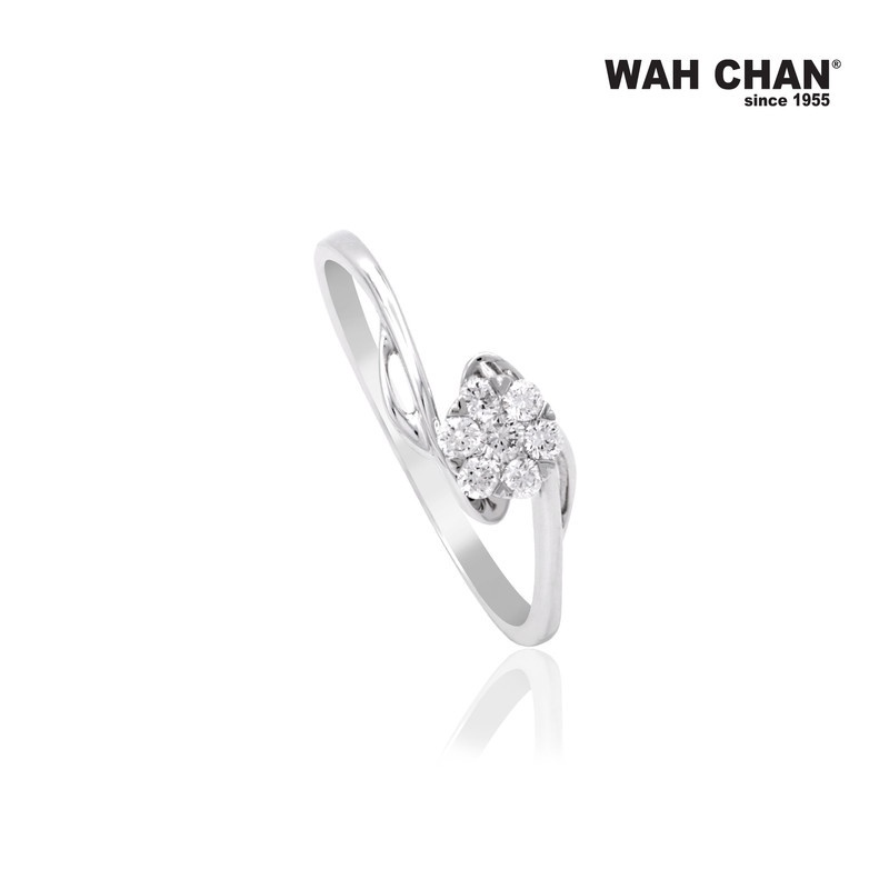 WAH CHAN White Gold Diamond Ring | Shopee Malaysia