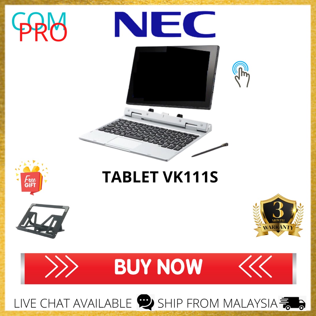 [COMPRO] NEC VK111S Window Tablet Core M5 / 4GB RAM / 128GB SSD ...