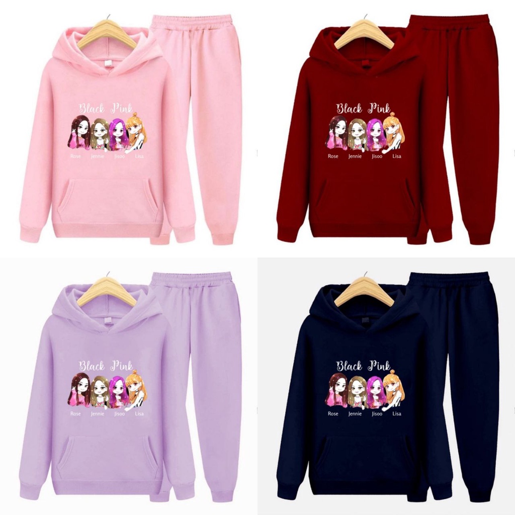 Nb2213 Blackpink Children's Hoodie Suit SIZE S - XXL (5-17Yrs) 12colors ...