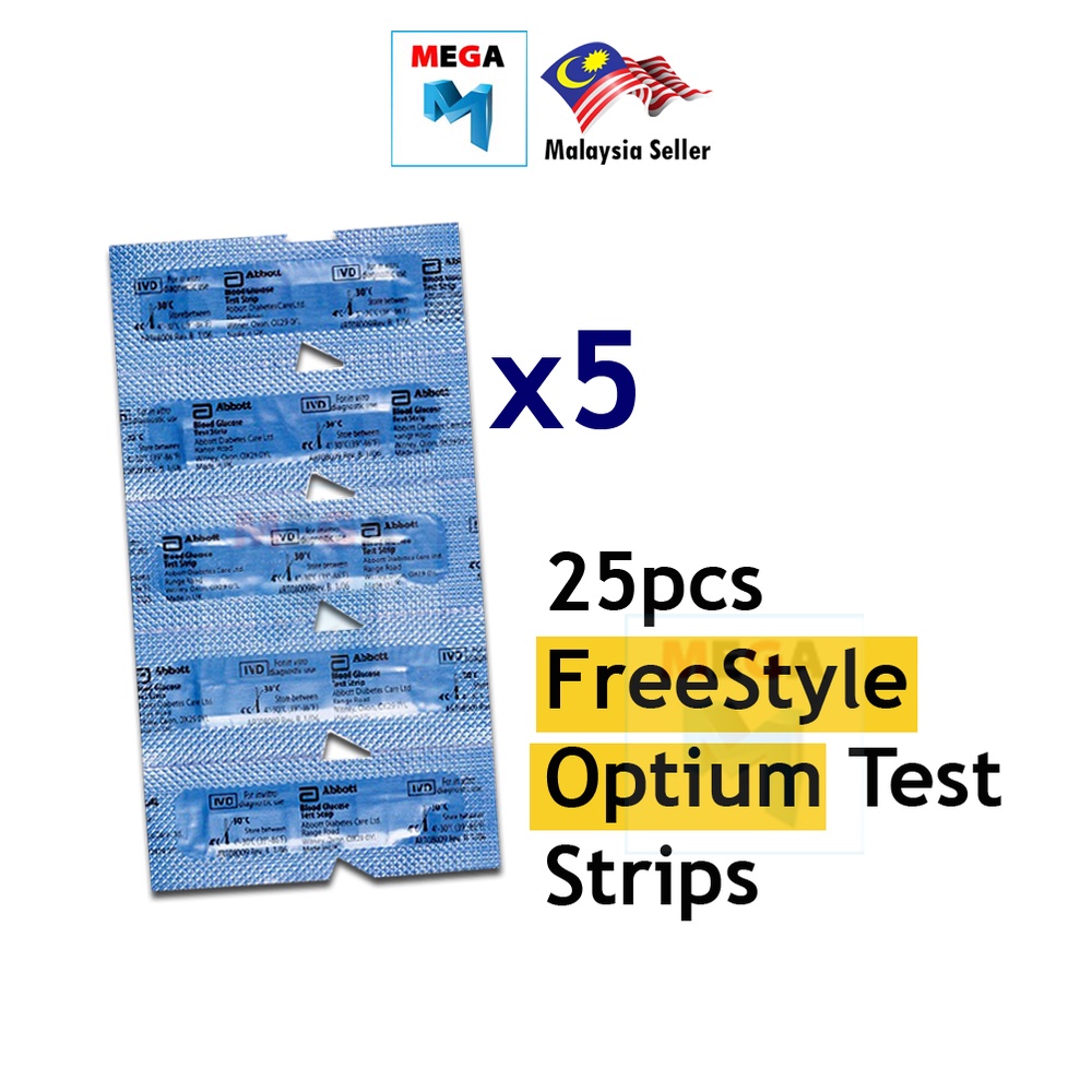 Abbott Freestyle Optium Neo Exceed Libre Glucose Test Strip (25s ...