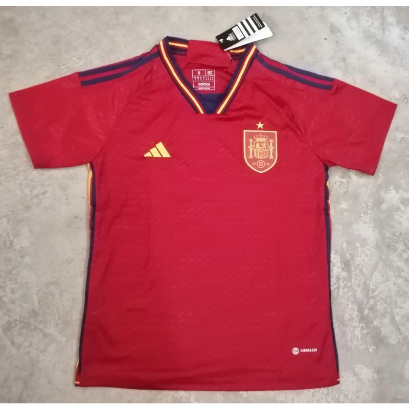 SPAIN home kit world cup 2022 grade Copy ori | Shopee Malaysia