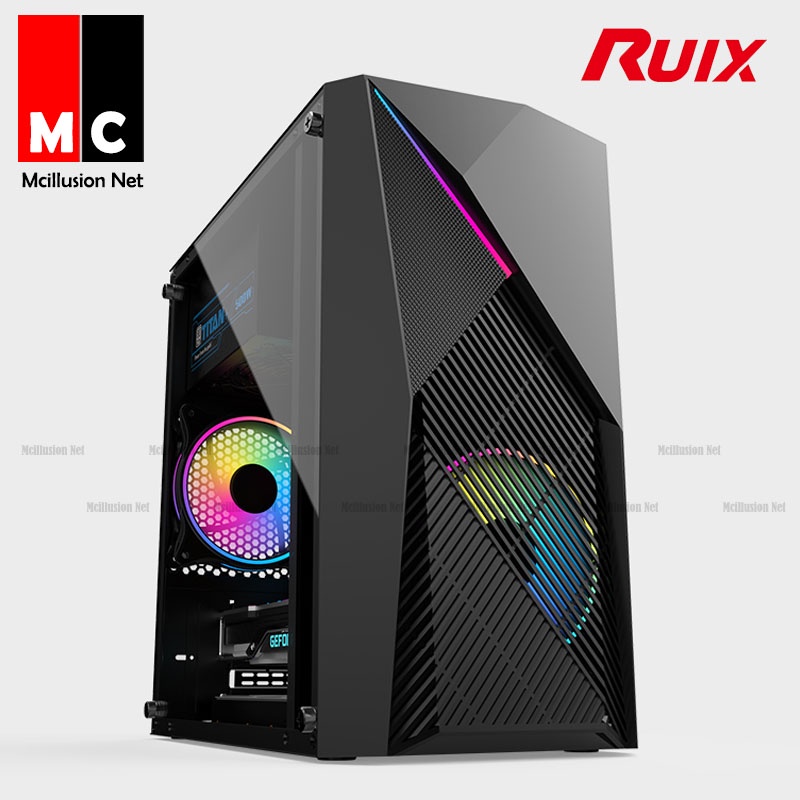 Ruix Evesky Apocalypse mATX/ITX PC Case Computer Desktop Casing Office ...