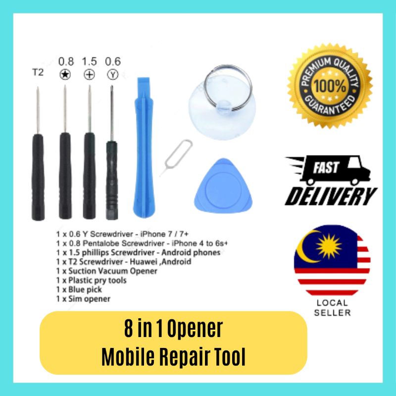 Set Diy Baiki Telefon Smartphone Mobile Phone Repair Tools Alat Kit ...