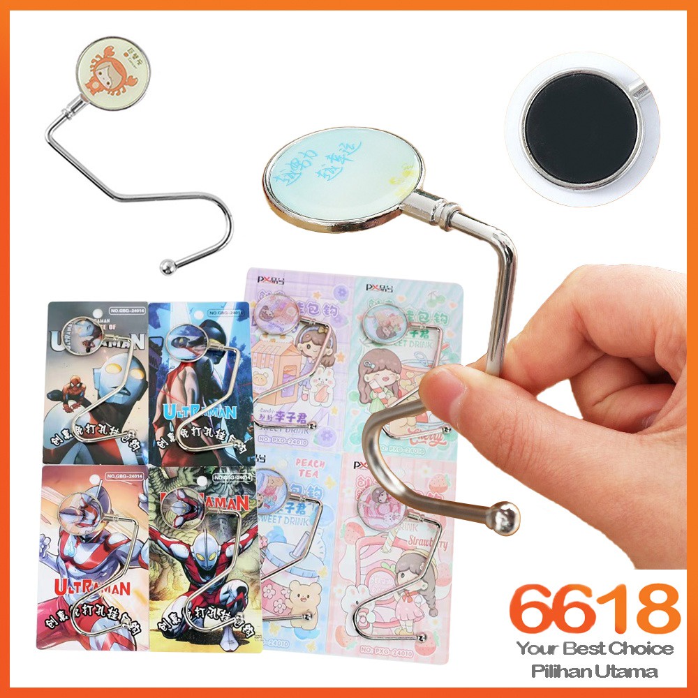 [Per Pcs] Cangkuk Beg Meja Cangkuk Penyangkut Logam Fashion Desk Table ...