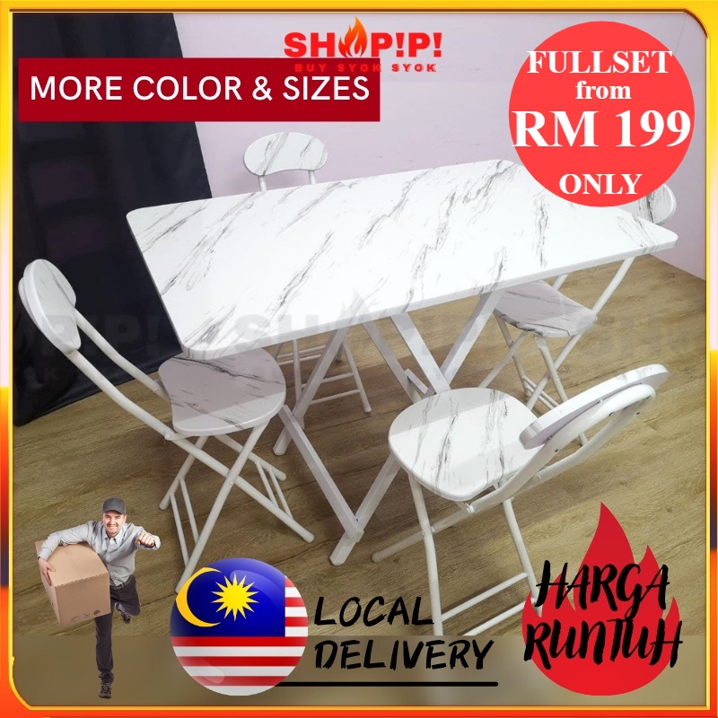 Shopipi (120*60cm)Foldable Table Dining Table Folding Portable Table ...