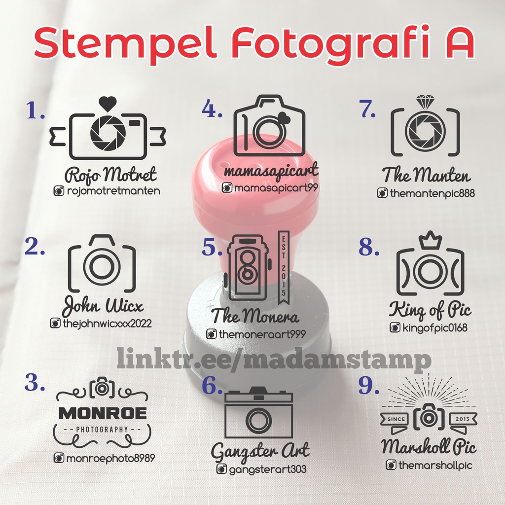 Photography stamp A name of pre-wedding wedding photo services rental ...