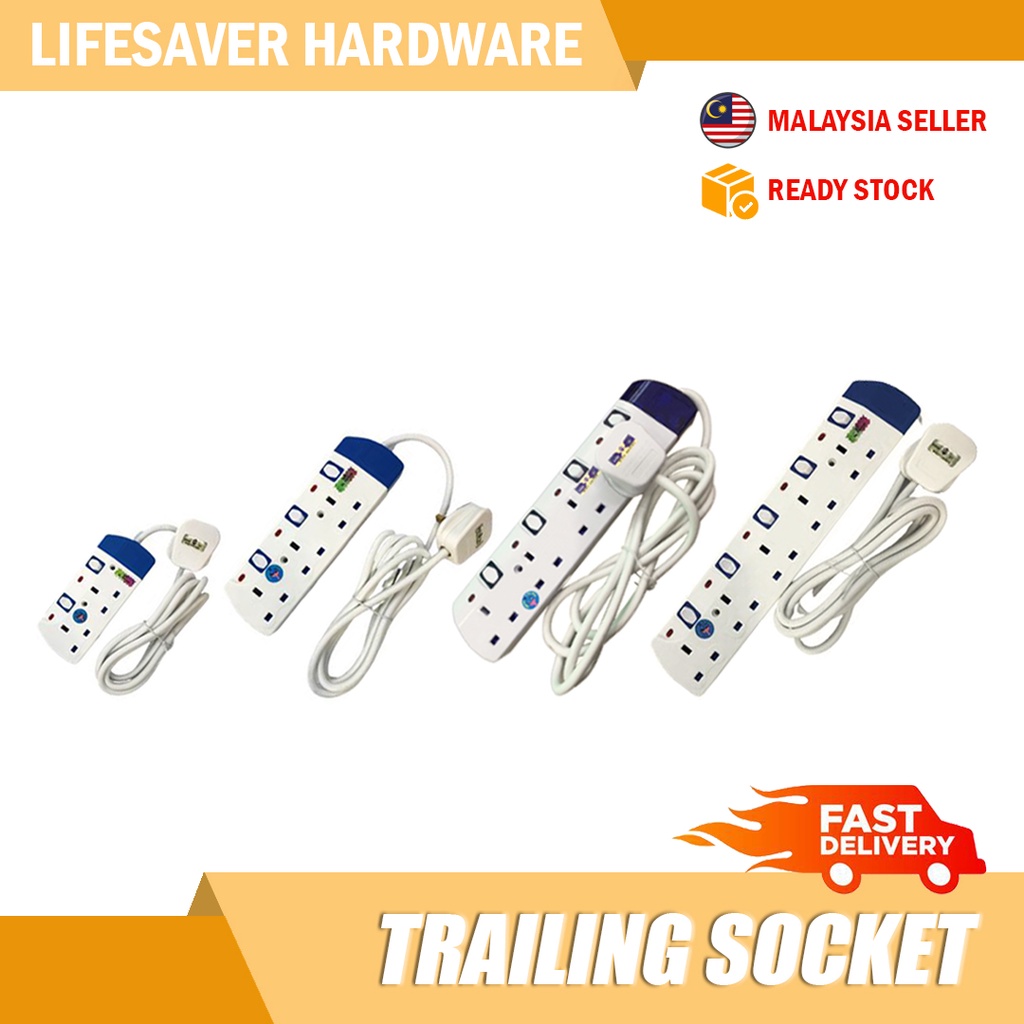 Ready Stock 🔥🔥Trailing Socket / Trailing Extension Socket / 3G, 4G, 5G ...