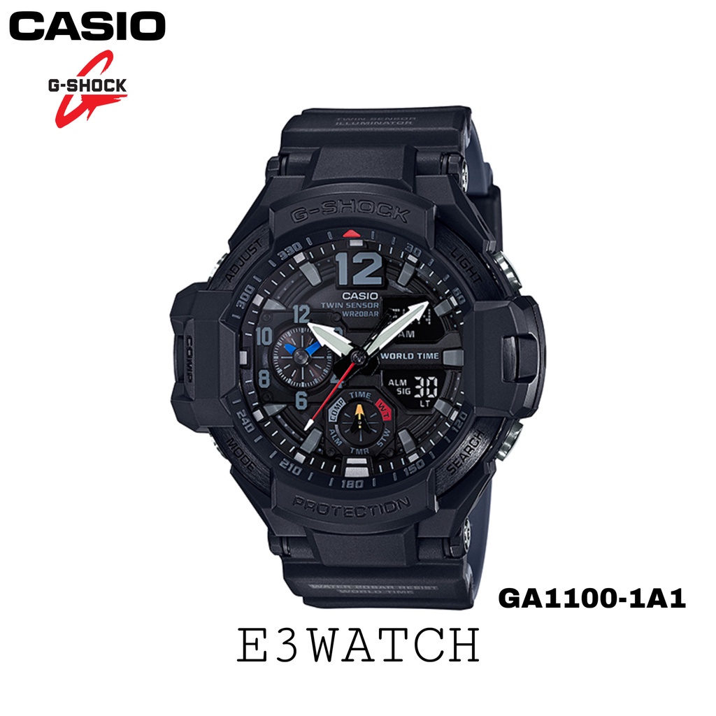 Casio G-Shock GA-1100 Casio G-Shock G shock Gravitymaster GA1100-1A1 ...